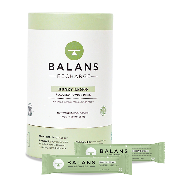 Jual Balans Recharge Honey Lemon 210gr (14 Sachet @15gr) - HBHoz
