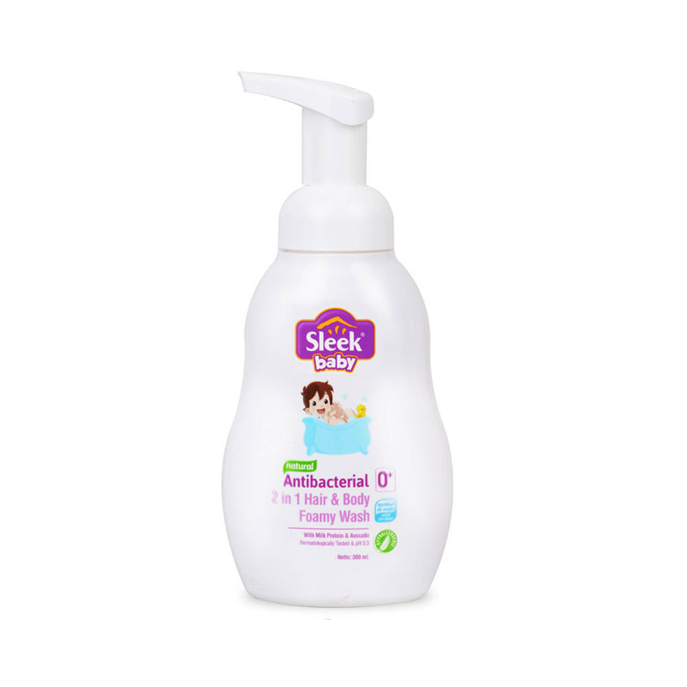 Jual Sleek Baby 2in1 Hair and Body Foamy Wash 300ml - HBHoz
